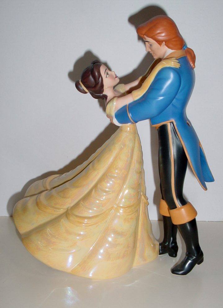 WDCC Beauty and the Beast- Belle en prins Gesigneerd WDCC Beauty and ...